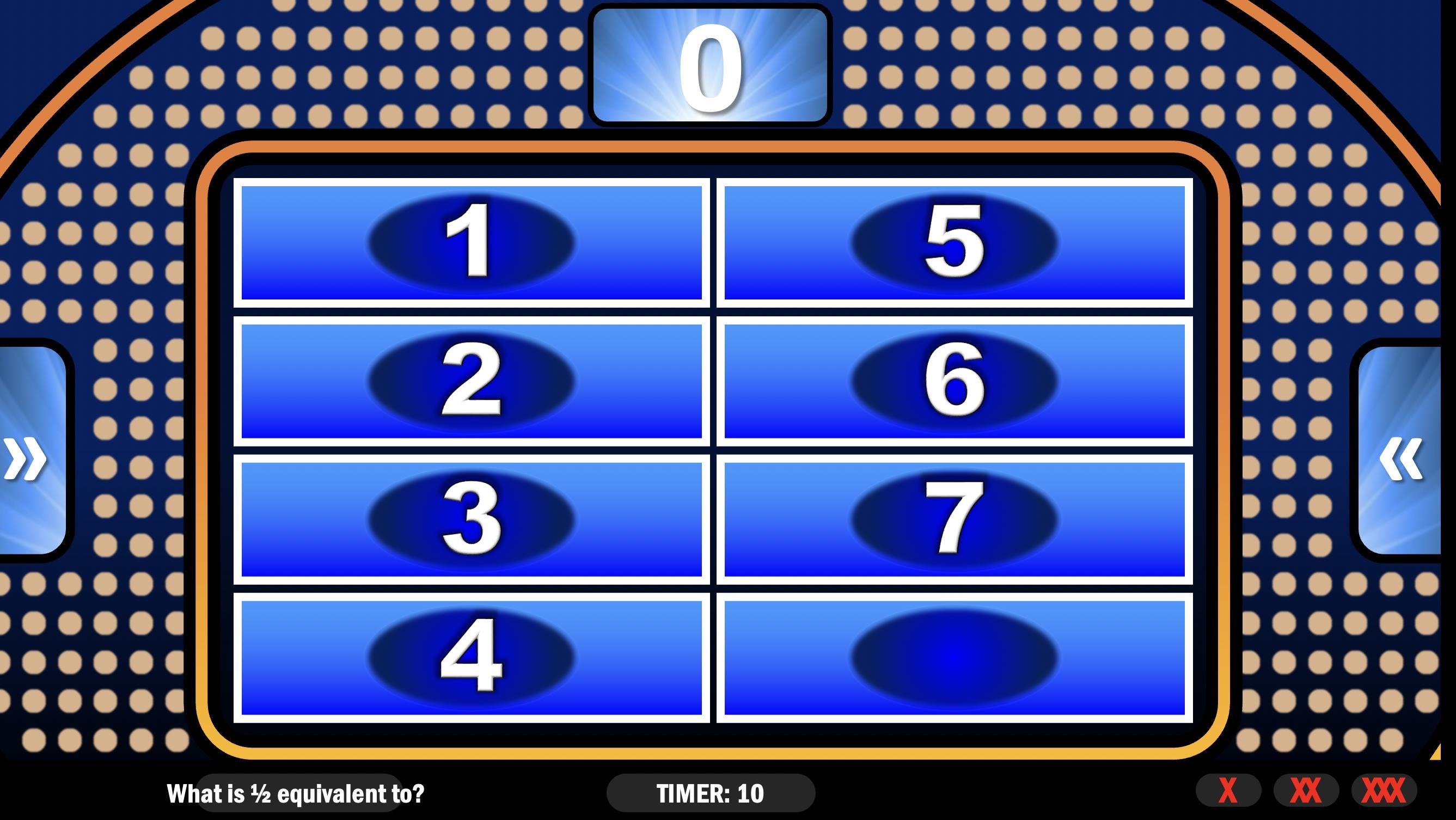 Family Feud Instant Powerpoint Template Elementary School Game! 3rd ...