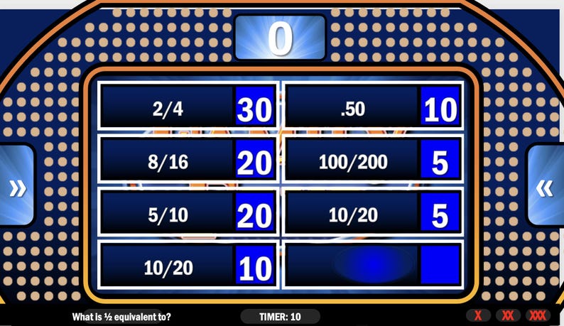 Family Feud Instant Powerpoint Template Elementary School Game! 3rd ...