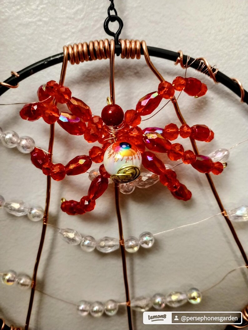 Spider Web Suncatcher - Etsy