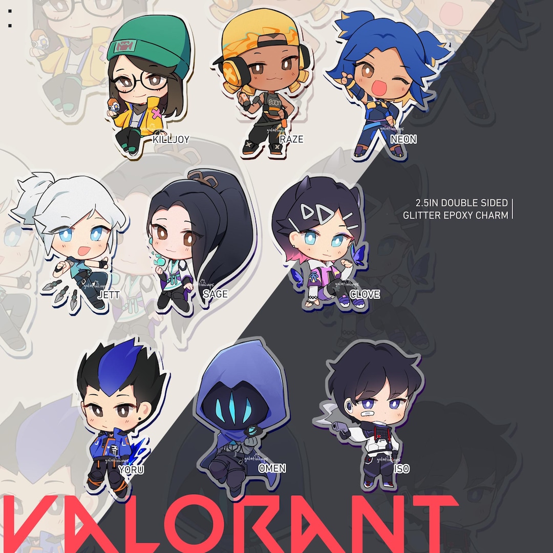 Valorant Charms (set 1) | 2.5 Inch Charms - Etsy