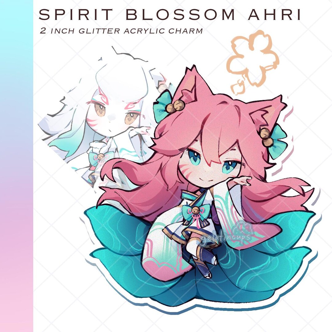 Spirit Blossom Ahri | Charm + Sticker - Etsy
