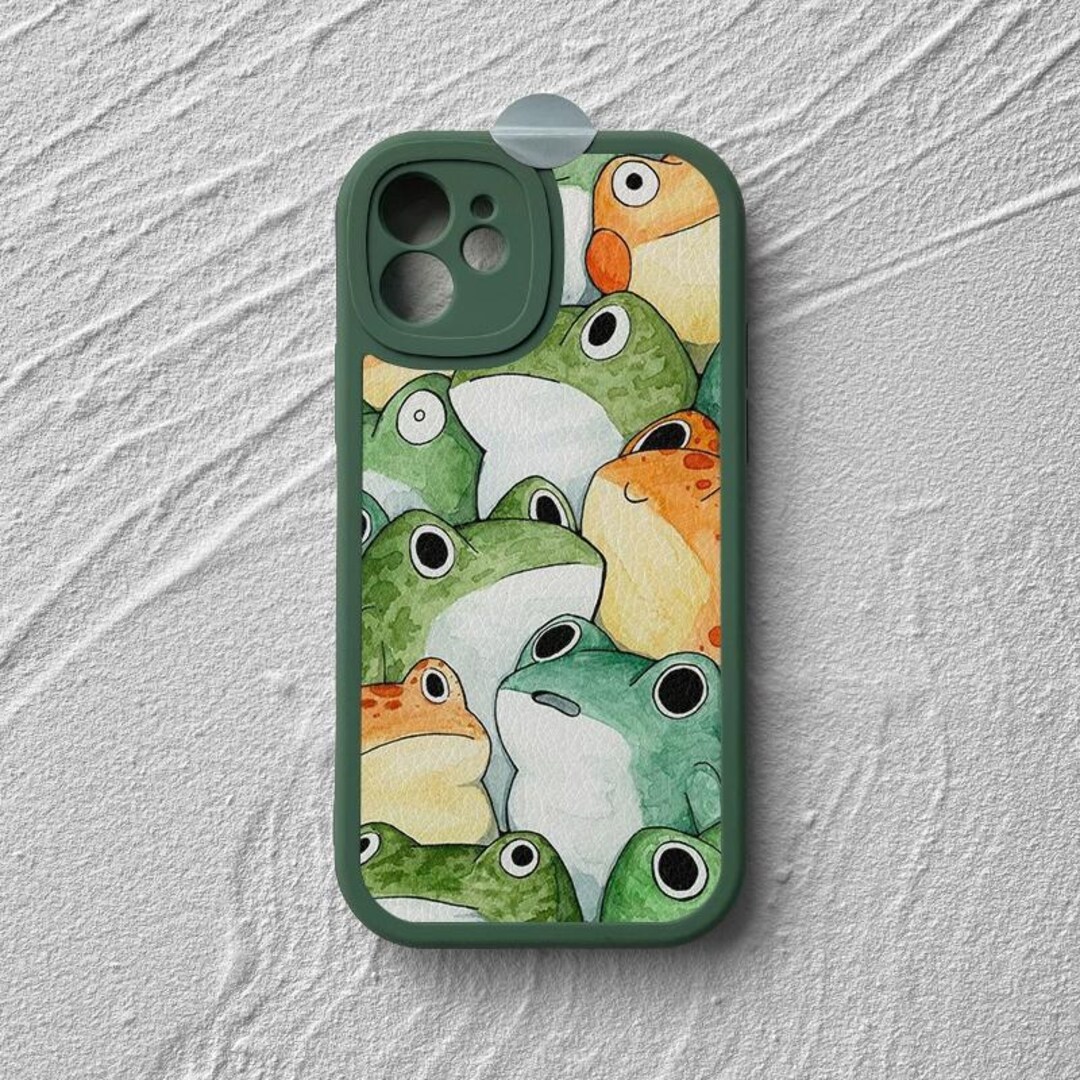 Cute Frog iPhone Case Quirky Watercolor Frog Gift Unisex Unique Design ...