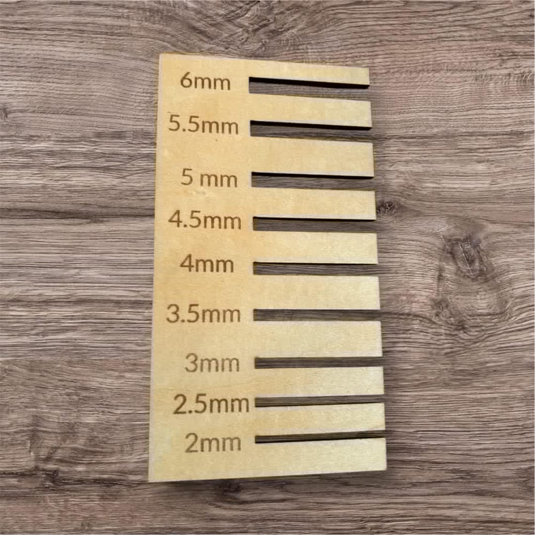 Wood Thickness Quick Test Tool Svg File - Etsy