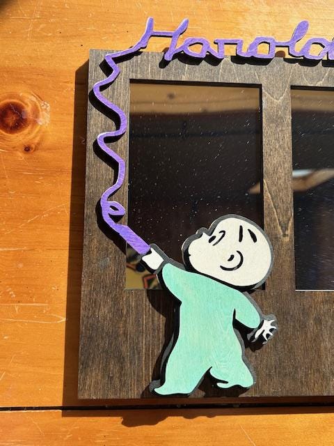 Harold and the Purple Crayon Mirror Svg Laser Cut File - Etsy