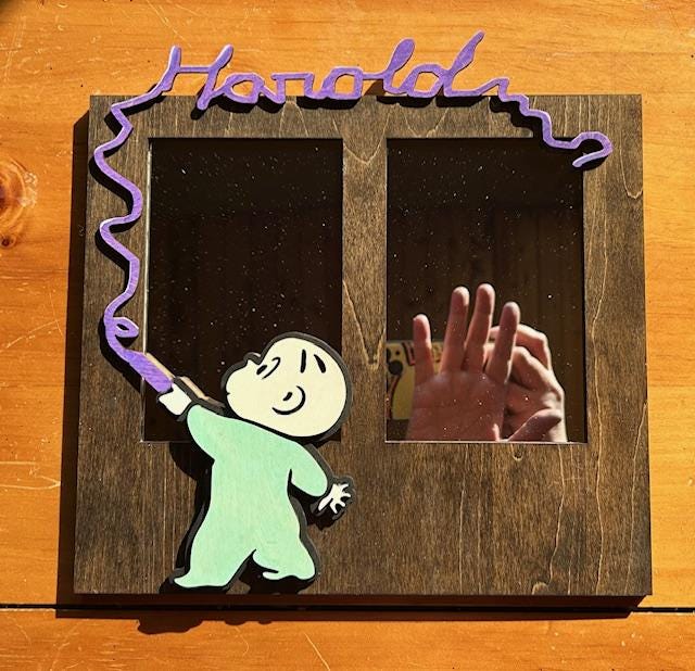 Harold and the Purple Crayon Mirror Svg Laser Cut File - Etsy