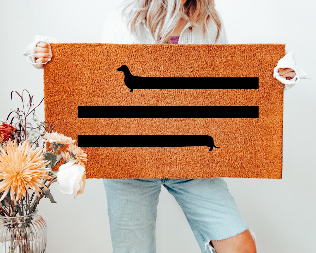 Duck Silhouette Doormat, Minimal Modern Entry Rug, Elegant Bird Lover ...