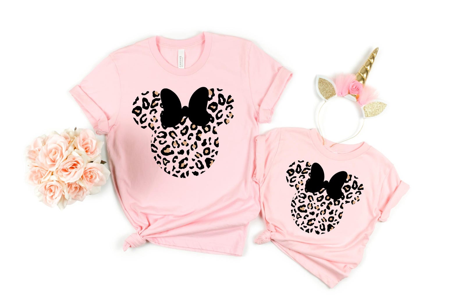 Leopard Print Minnie Mouse Shirt, Cute Disney Mom T-shirt, Leopard ...
