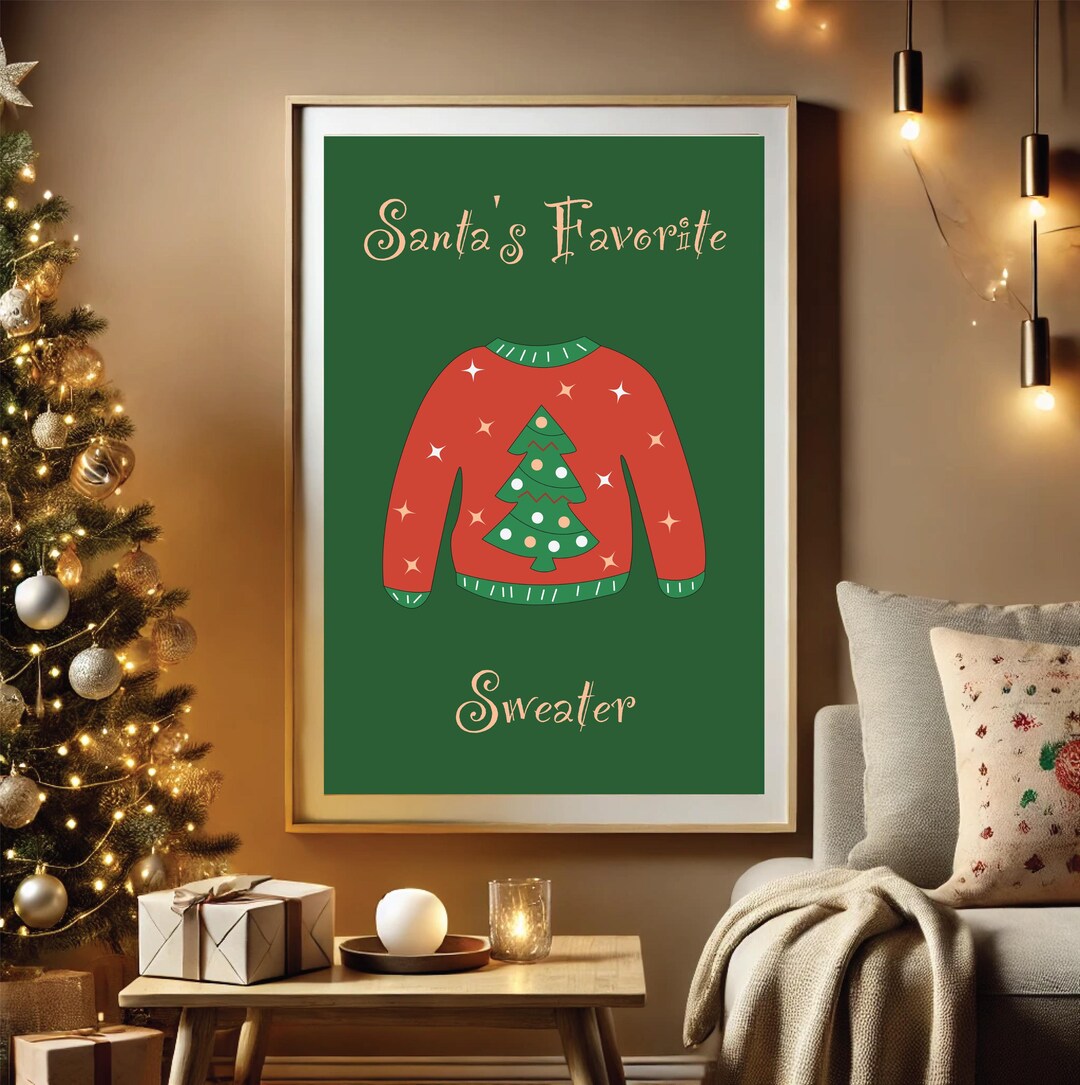 3 Printable Christmas Posters Holiday Decor Digital Download - Etsy
