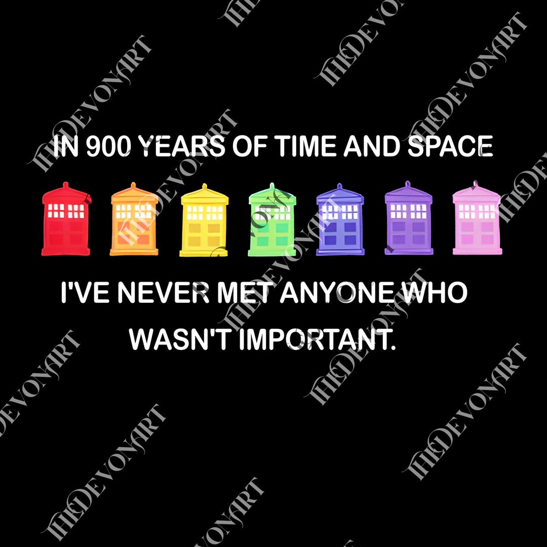 Tardis Boxes Doctor Who Rainbow Png, Eleventh Doctor Quote Png, Tenth ...