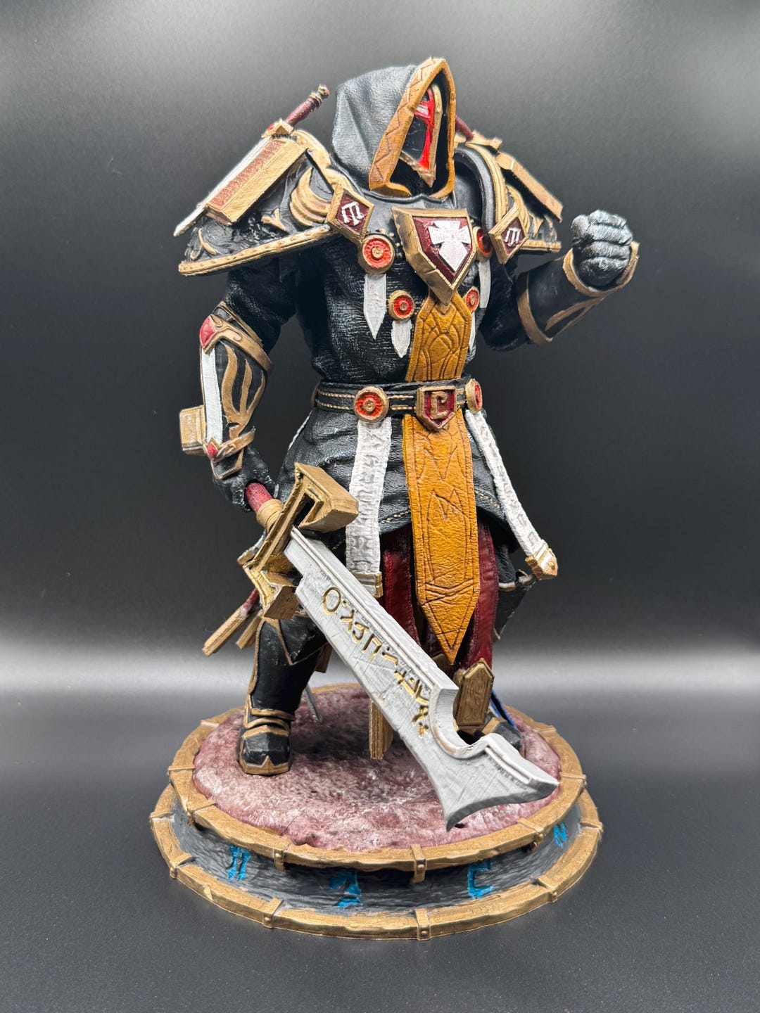 Hand-painted Warcraft Paladin Figurine: Tier 2 Judgement Armor, 10" PLA ...