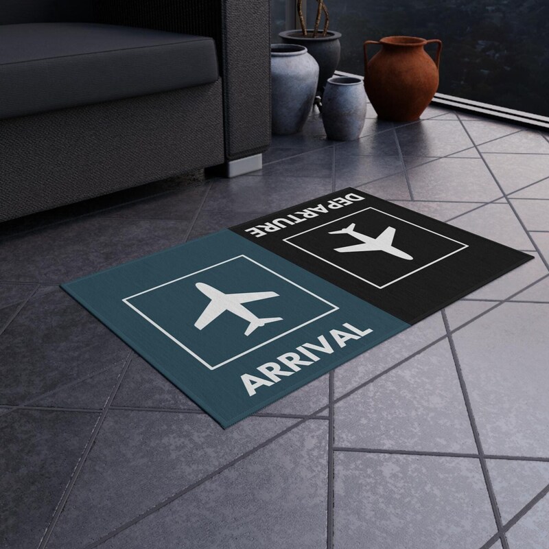 Arrival Departure Doormat - Etsy