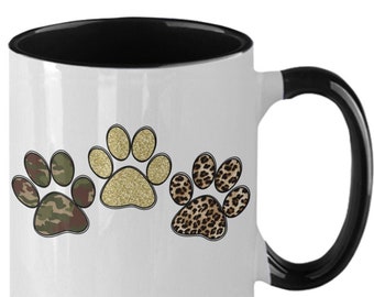 Paw Print Ceramic Mug - Etsy