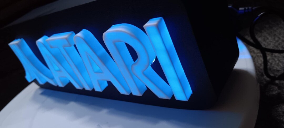 Custom Atari LED Light - Retro Gaming Decor, Personalized Gift for ...
