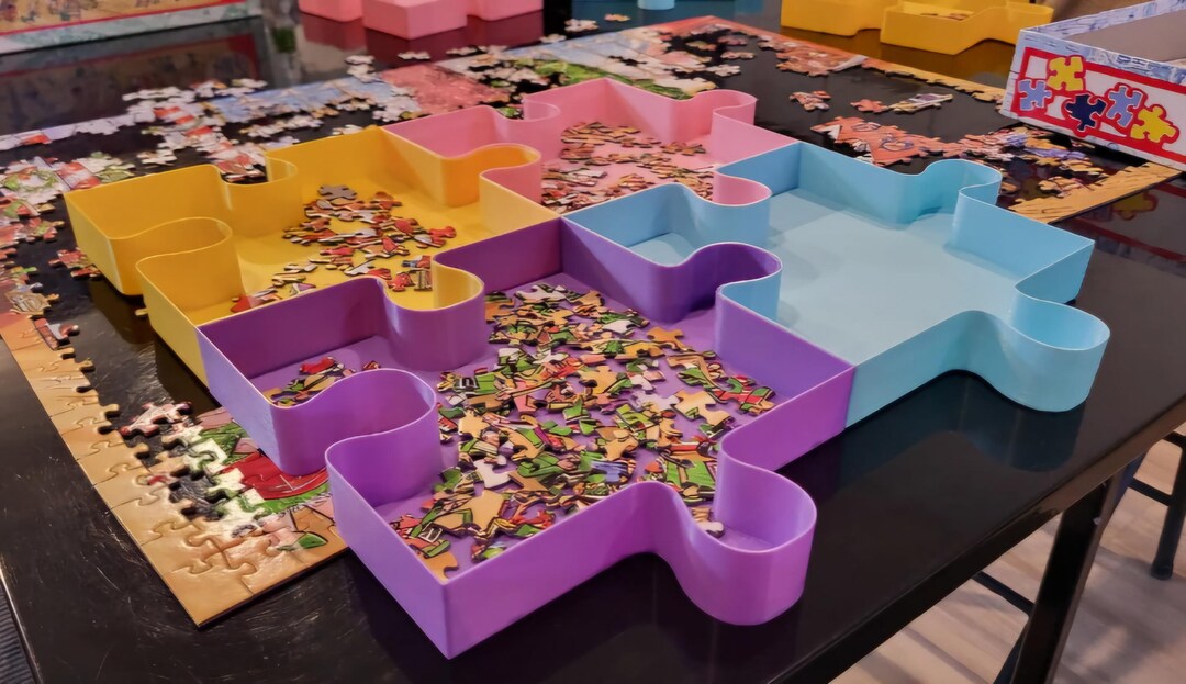 Puzzle Piece Organizer - Storage for Puzzle Pieces, Compact and ...