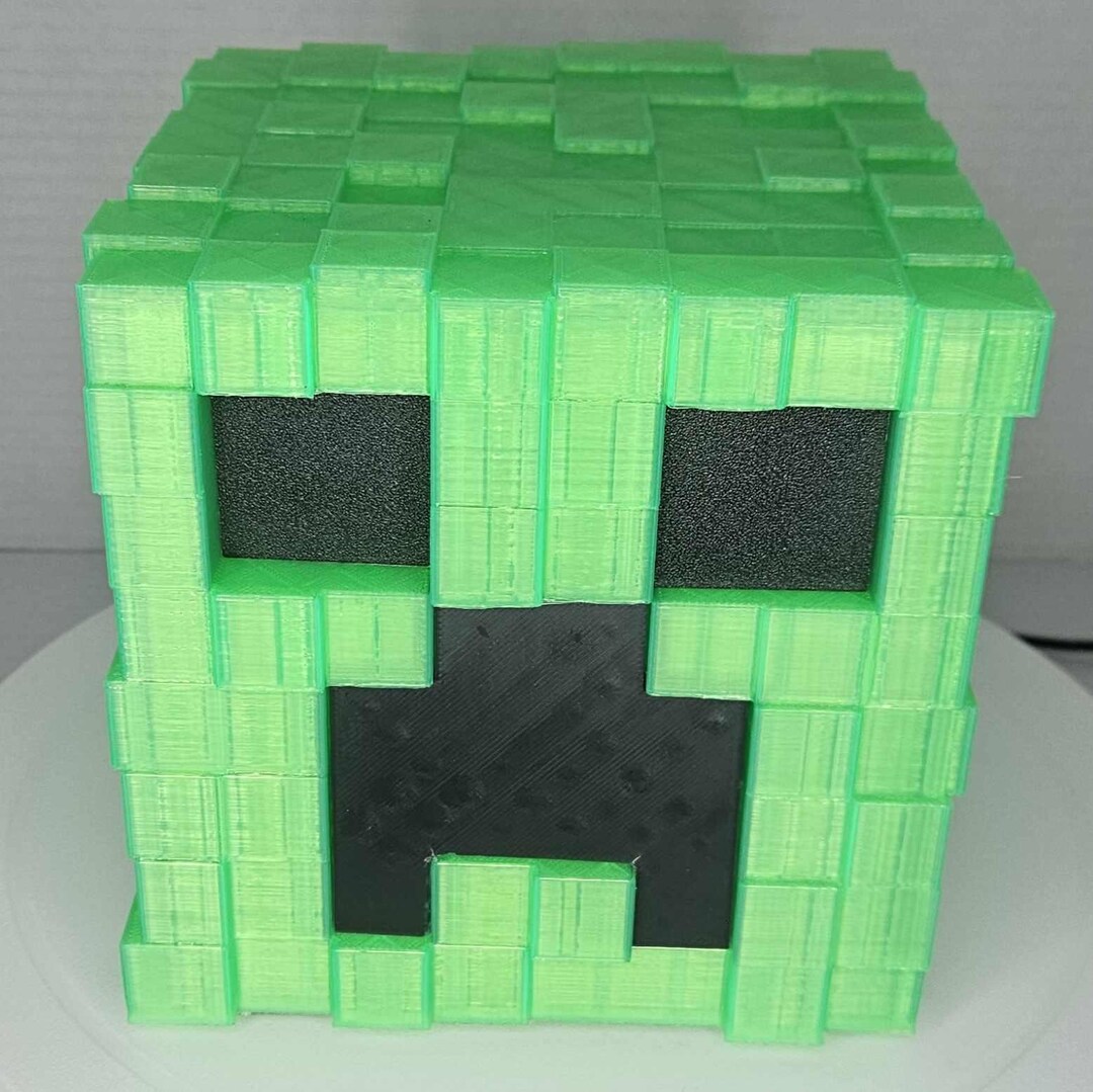 Huge Mine Craft Creeper LED Light Customizable Colors Perfect Gift for ...