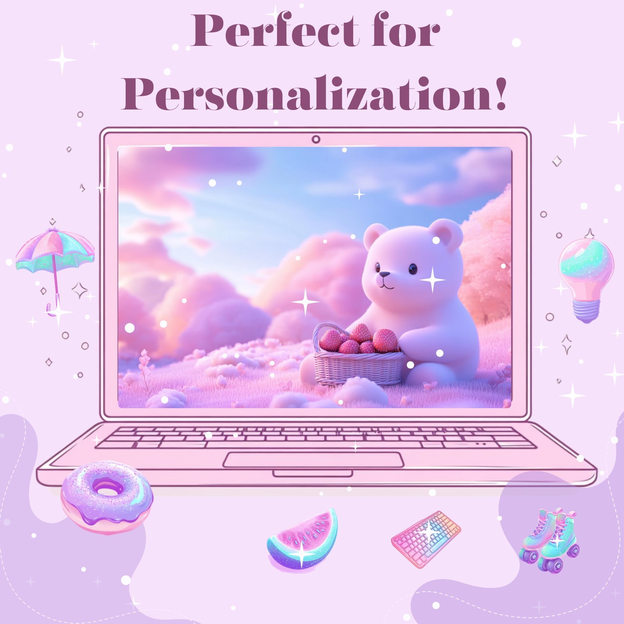 Cutecore Desktop Icons MacBook Wallpaper - Etsy