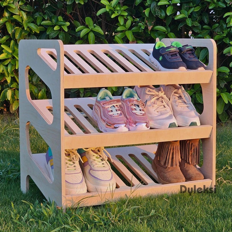 Birch Plywood Shoe Rack - Etsy