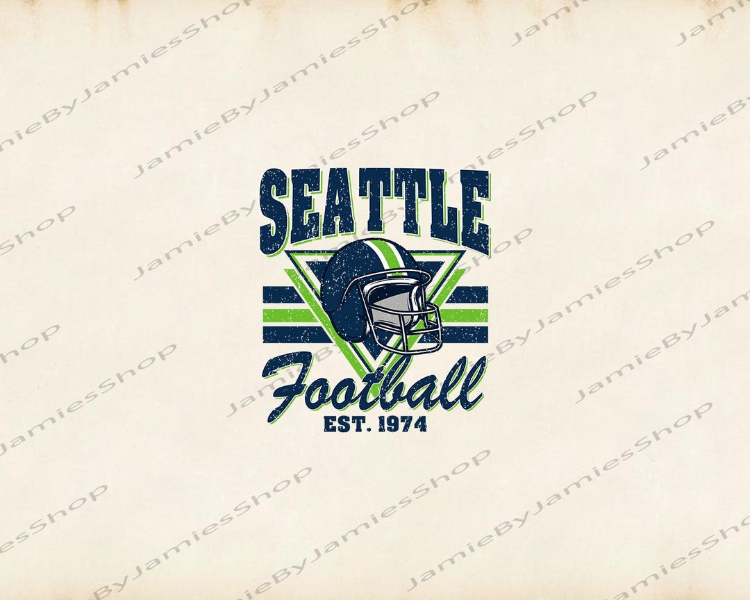 Retro Seattle Football Fan Gifts, Vintage Style PNG (digital Download ...