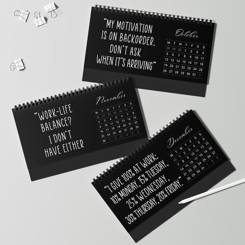 Desktop Calendar, 2026 Funny Office Humor Life Hacks, Fake Productivity ...