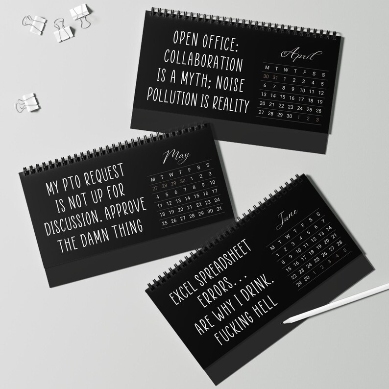 Desktop Calendar 2026, Funny Office Humor Life Hacks, Fake Productivity ...