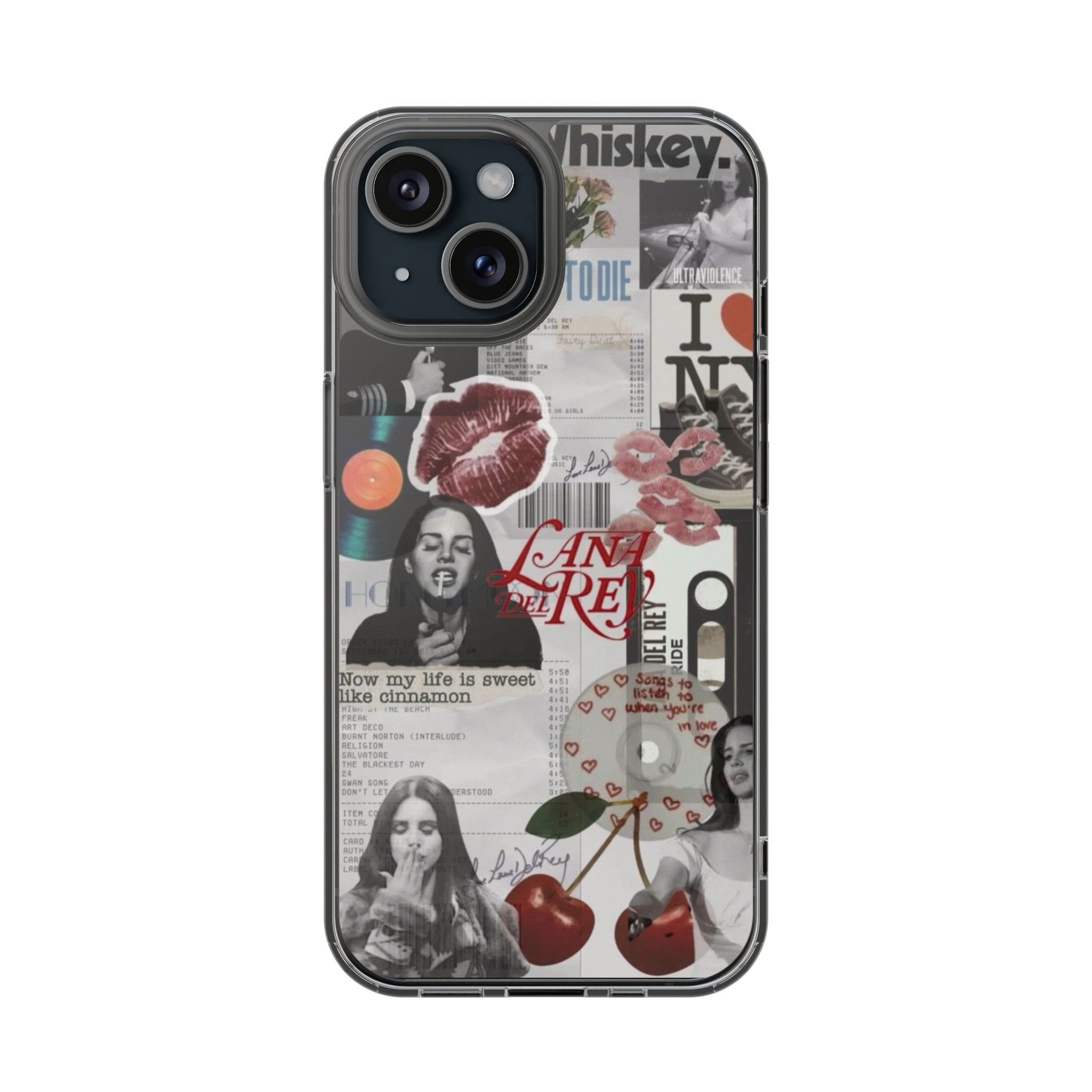 Phone Case, Lana Del Rey Collage Clear Case, Phone Cover, Protective ...