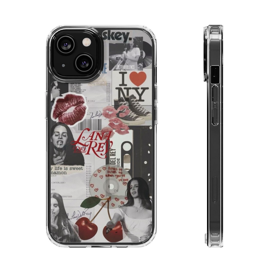 Phone Case, Lana Del Rey Collage Clear Case, Phone Cover, Protective ...