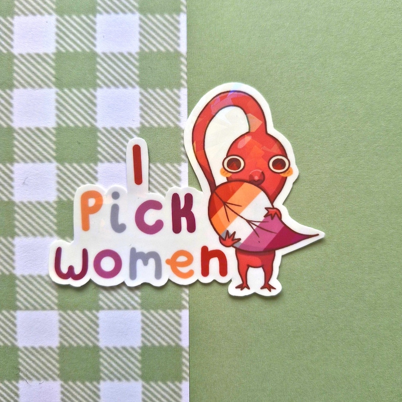 Pikmin Pride Glitter Stickers | 10 Options - Etsy