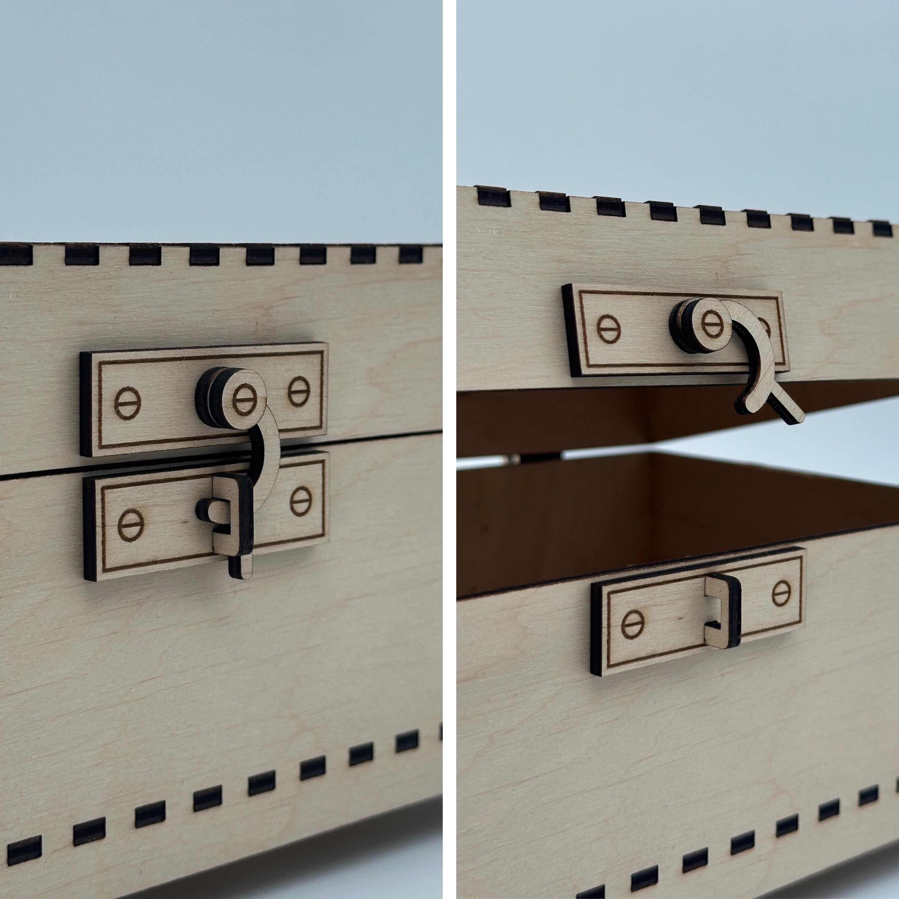 Chest With Hinge and Lock | Laser Cut File - SVG | Gift Idea ...