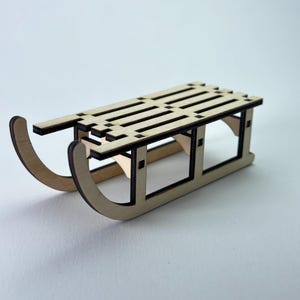 Sled | Laser Cut File - SVG | Gift Idea - Decoration | Commercial ...