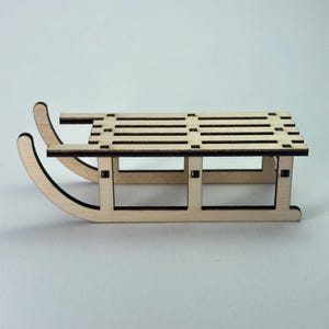 Sled | Laser Cut File - SVG | Gift Idea - Decoration | Commercial ...