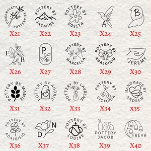 Custom Signature Stamp for Your Pottery, Personalized Ceramic Stamp ...