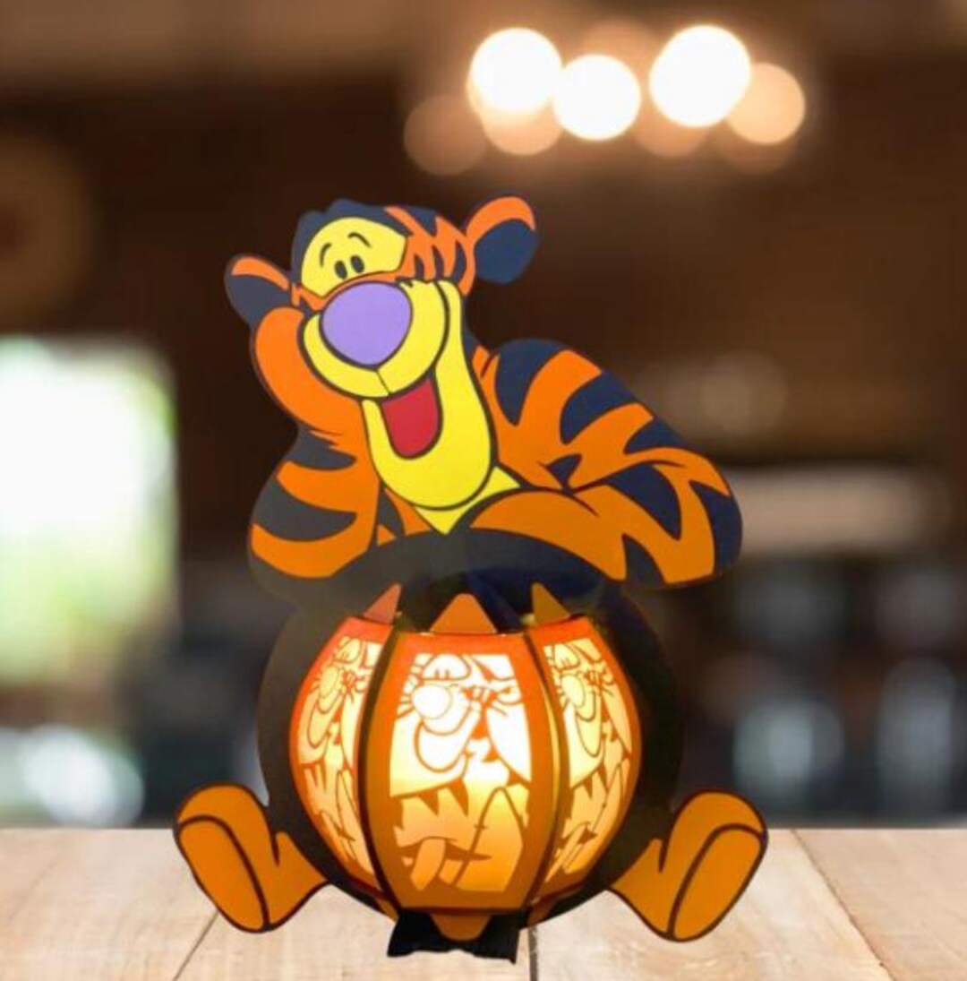 Happy Tiger Lantern Svg, Cartoon Tiger Lantern Svg, Cartoon Lantern ...