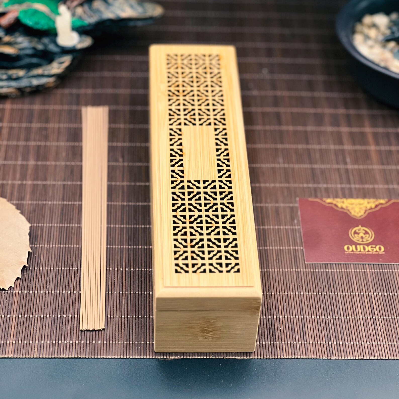 Bamboo Wood Incense Holder | Incense Burner Box | High-end Incense ...