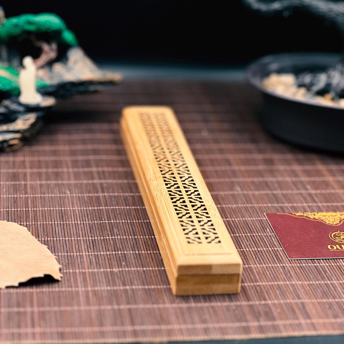 Bamboo Wood Incense Holder | Incense Burner Box | High-end Incense ...
