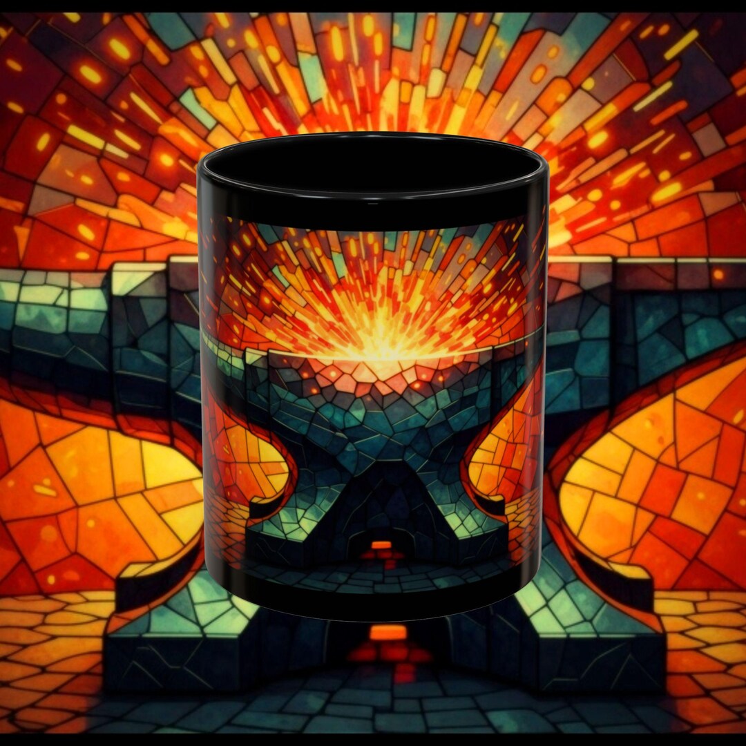 Anvil Stained Glass Blacksmith Accent Coffee Mug - Etsy