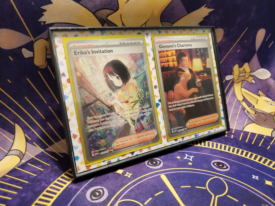 Pokémon TCG Poster Erika's Invitation Giovanni's Charisma Kanto Full ...