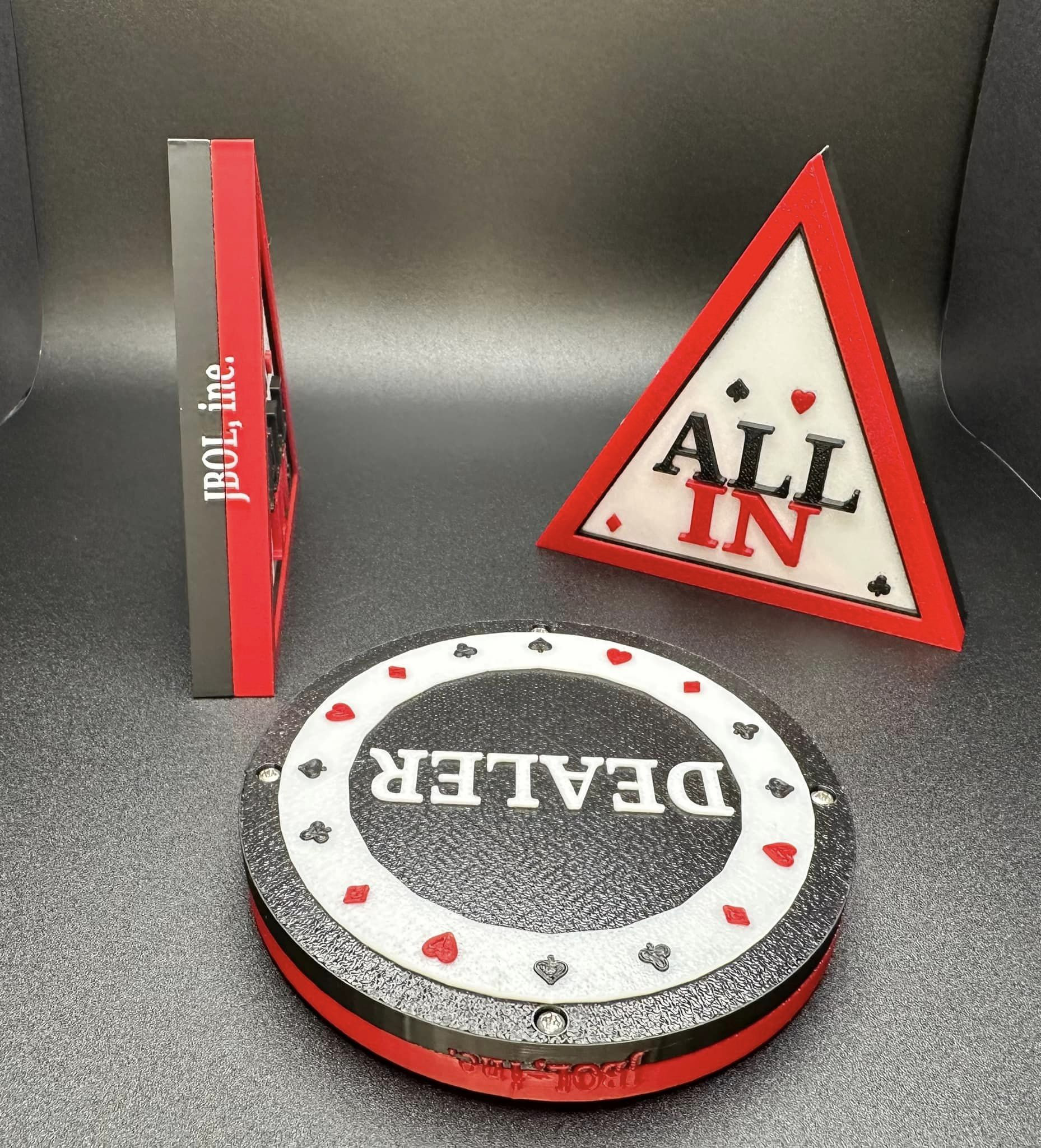 All-in Marker Dealer Button Big Blind Small Blind Poker Pieces Game ...