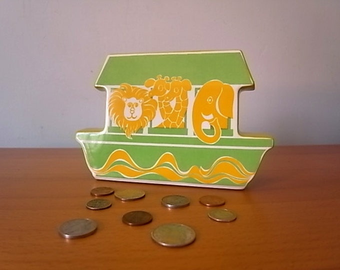 Vintage Carlton Ware Money Box Noah's Ark Green - Etsy