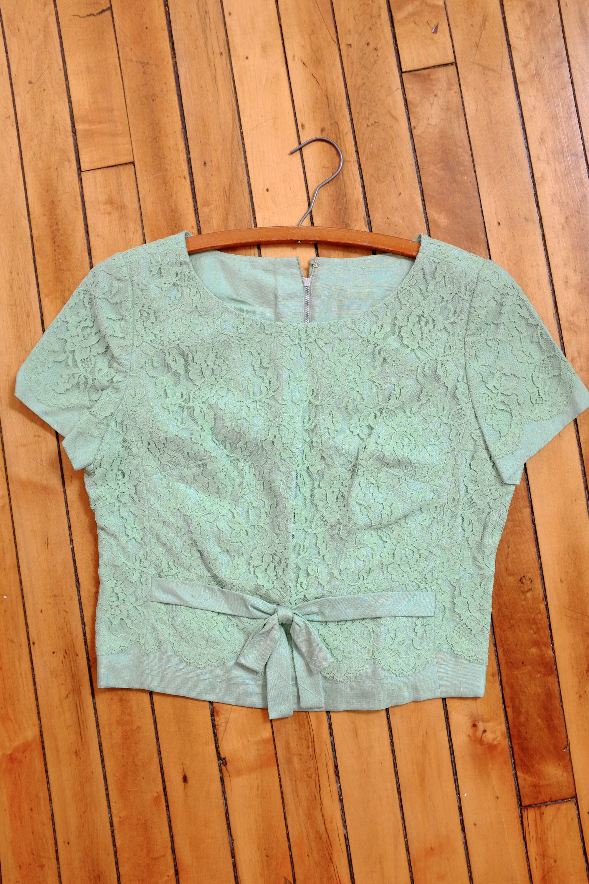 Linen & Lace Crop Top-lrg - Etsy