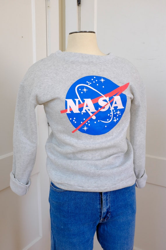 Vintage NASA Crew Neck Sweater/ 80s Space Ultra Soft … - Gem