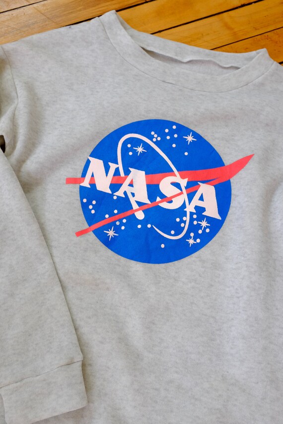 Vintage NASA Crew Neck Sweater/ 80s Space Ultra Soft … - Gem