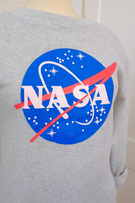 Vintage NASA Crew Neck Sweater/ 80s Space Ultra Soft … - Gem