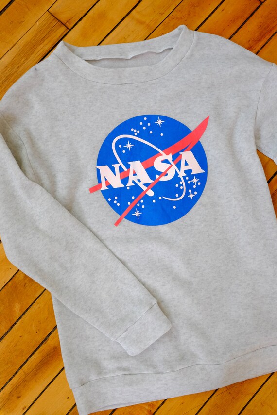 Vintage NASA Crew Neck Sweater/ 80s Space Ultra Soft … - Gem