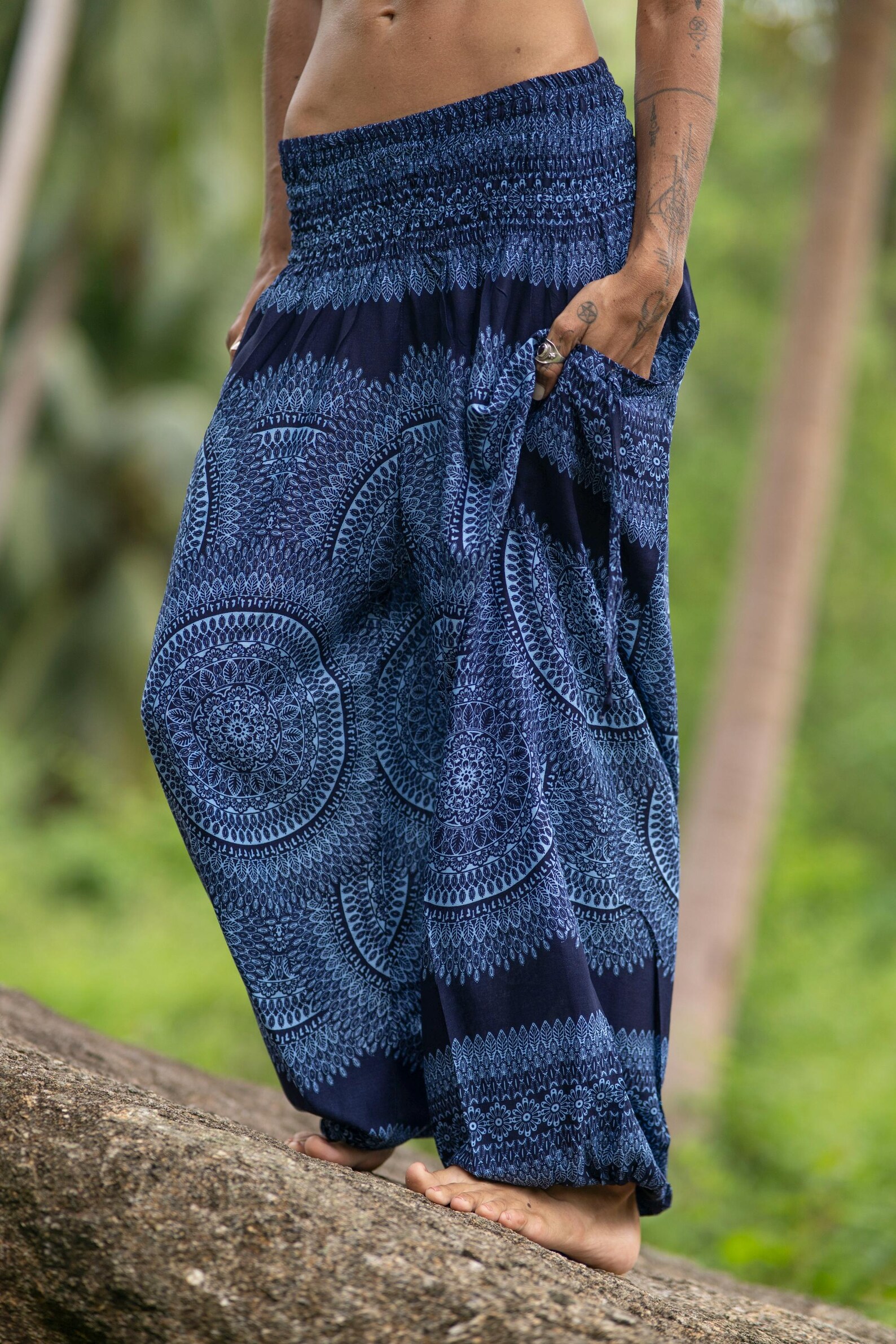 Calypso Mandala Harem Pants: Women's Boho Aladdin Yoga Style - Etsy