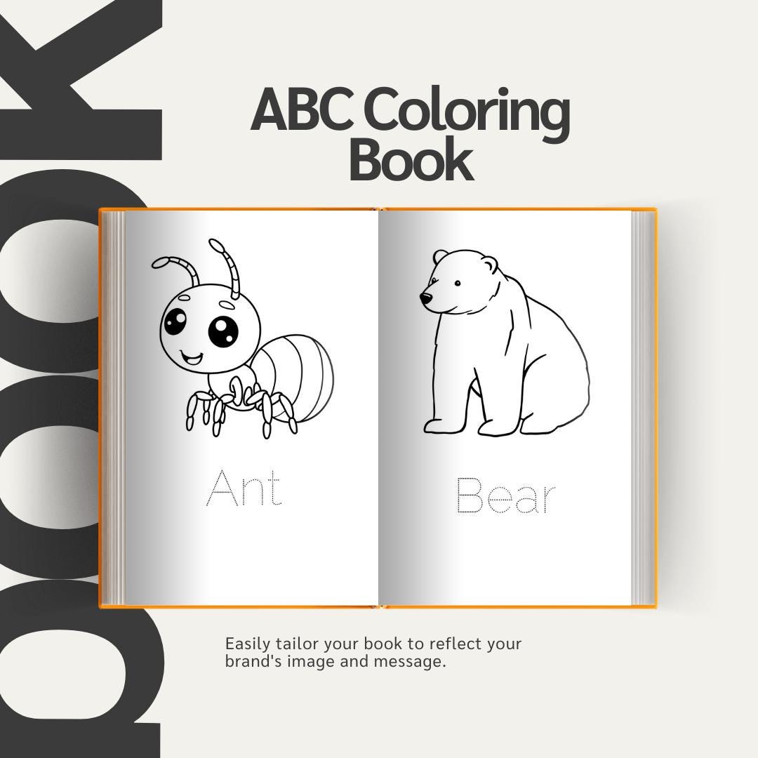 Animal Alphabet Digital Coloring Book - Fun & Educational ABC Coloring ...