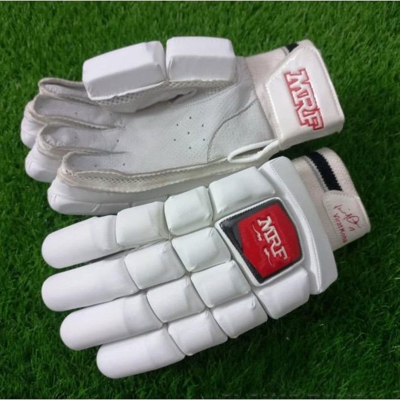 English Willow Cricket Bat Full MRF Kit With Hard Leather Cricket Ball ...