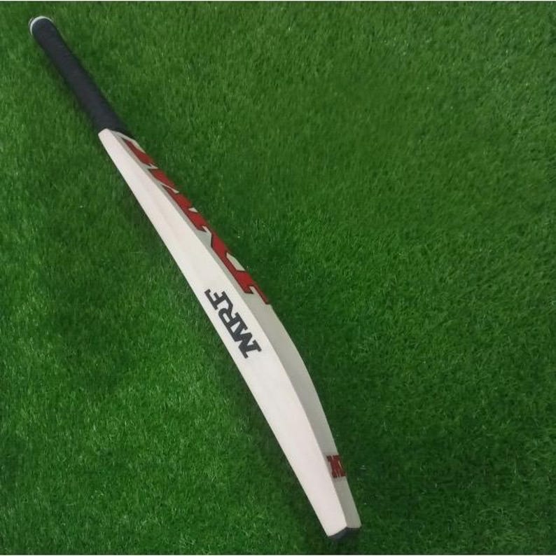 English Willow Cricket Bat Full MRF Kit With Hard Leather Cricket Ball ...