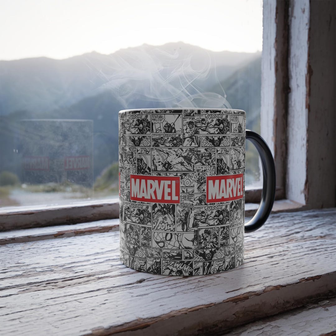 Marvel Themed Color Morphing Mug Cup,unique Coffee Tea Drinkware,color ...