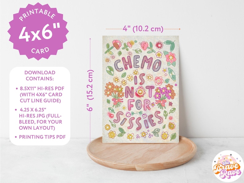 Chemotherapy Printable | Chemo Card | Funny Cancer Card | Cancer ...