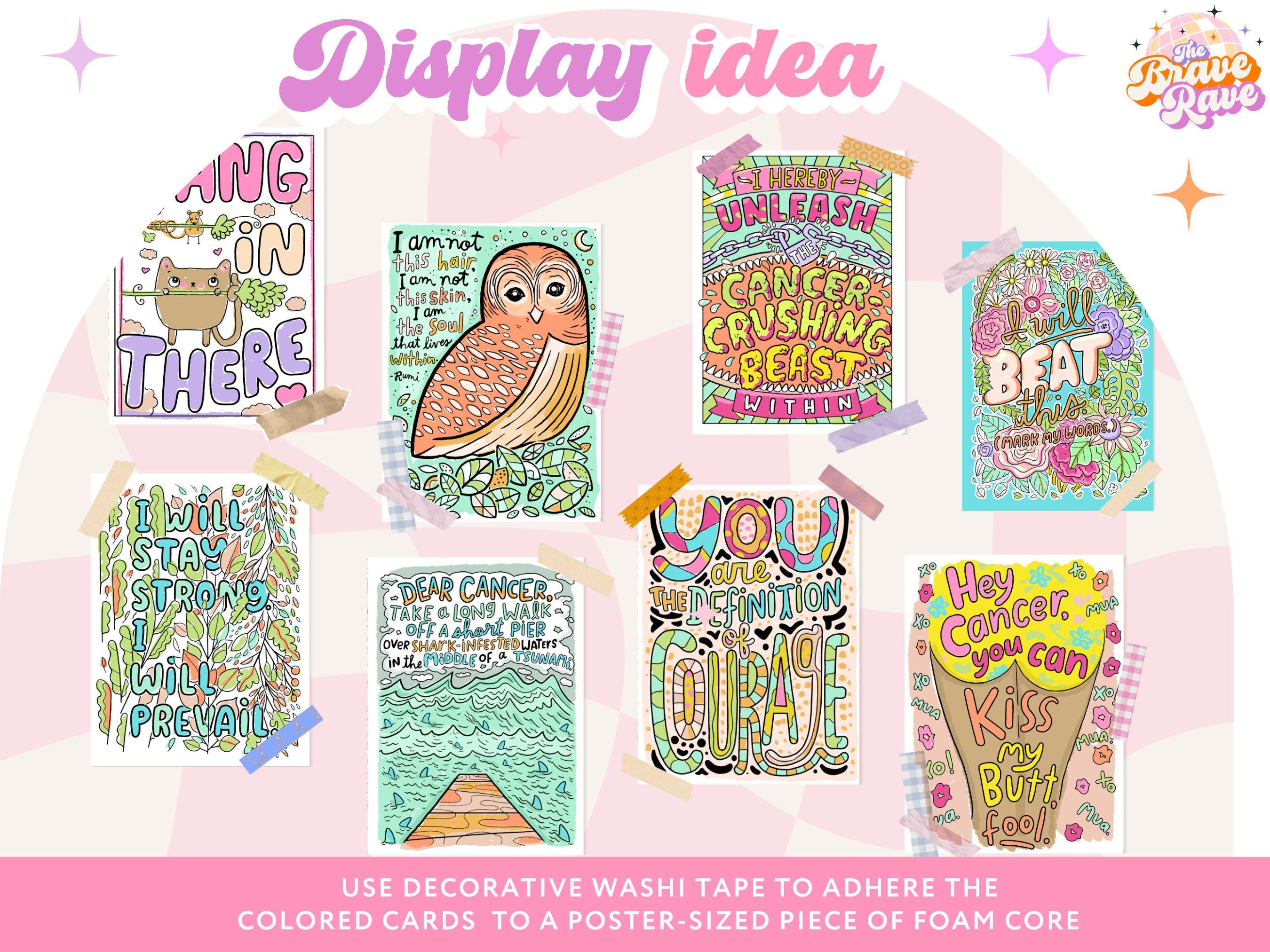 Cancer Coloring Printable | Cancer Affirmation Cards | Cancer Care ...